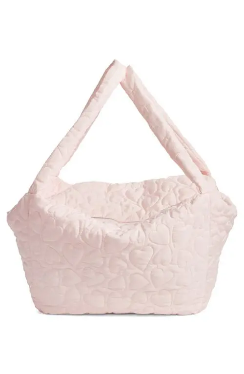 Bp. Quilted Heart Tote - Pink