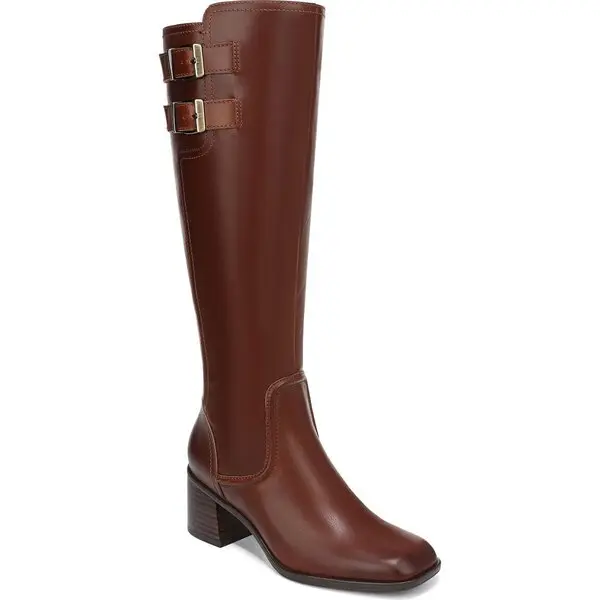 27 EDIT NATURALIZER Riding Boot - Rich Cognac Brown