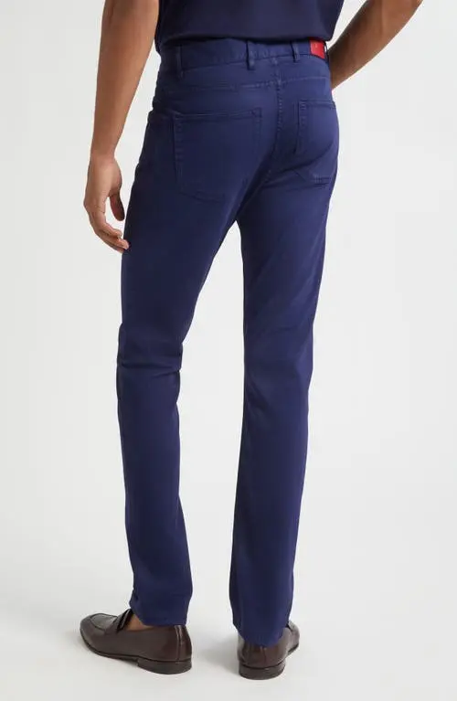 Isaia Five-pocket Stretch Cotton & Cashmere Pants