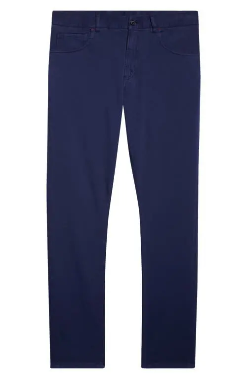 Isaia Five-pocket Stretch Cotton & Cashmere Pants