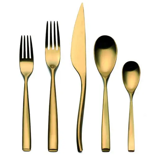 MEPRA Arte Flatware Set20 Pieces - Ice Gold