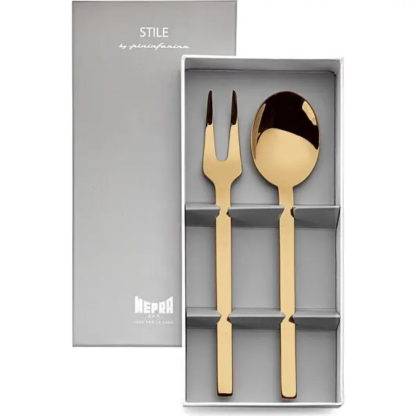MEPRA Stile Pininfarina Serving Set2 Pieces - Gold
