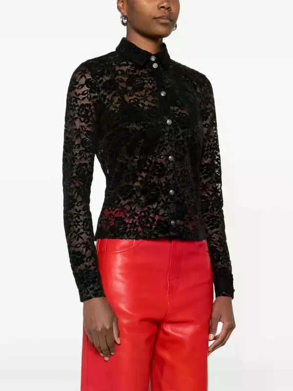 Versace Floral Lace Shirt