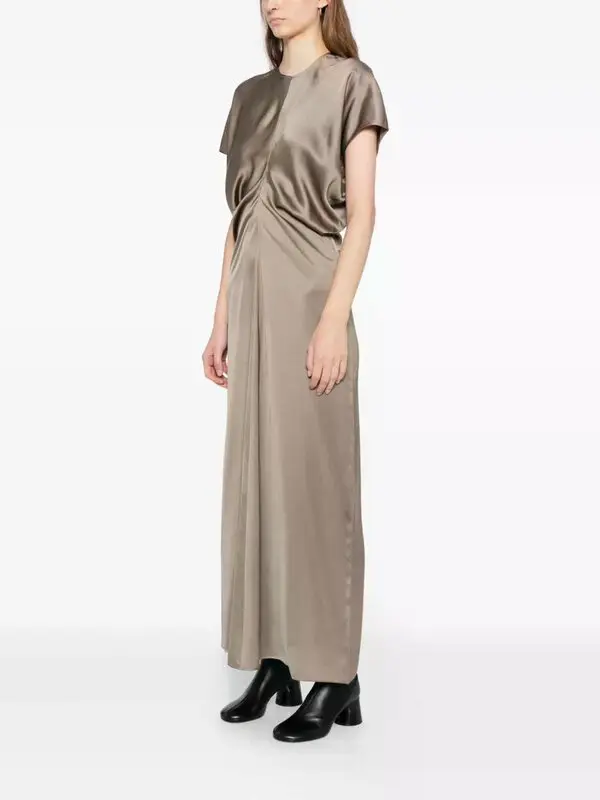 TOTEME Slouched-waist Maxi Dress - Grey