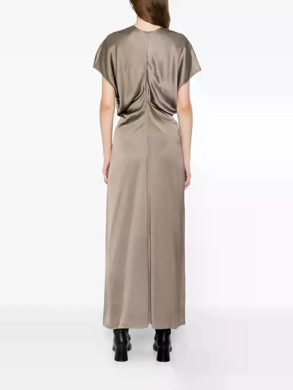 TOTEME Slouched-waist Maxi Dress - Grey