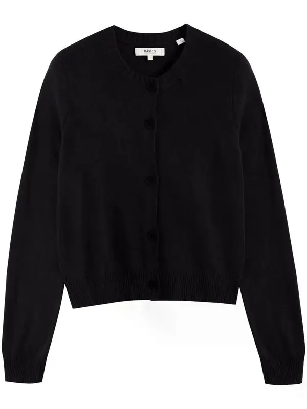 Chinti & Parker Crew-neck Knitted Cardigan - Black