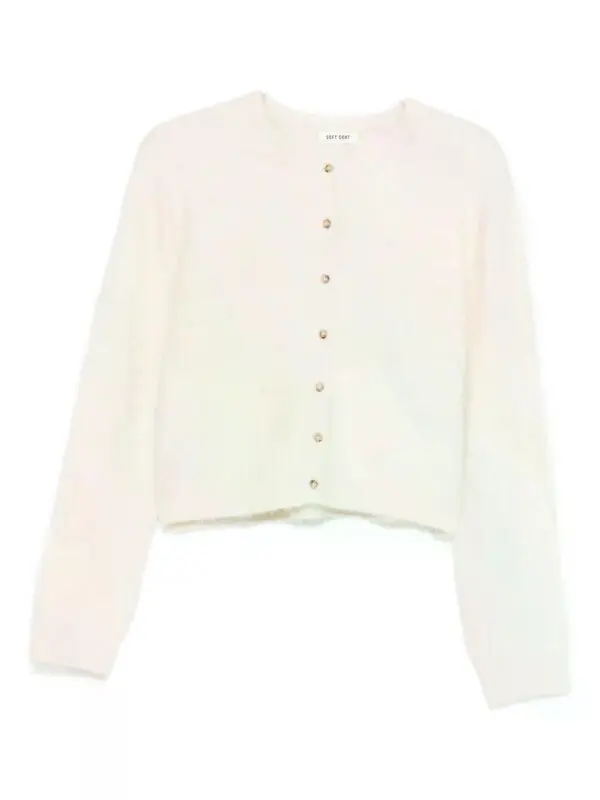 Soft Goat Fine Knit Alpaca Wool Blend Cardigan