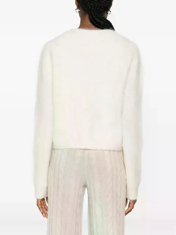 Soft Goat Fine Knit Alpaca Wool Blend Cardigan