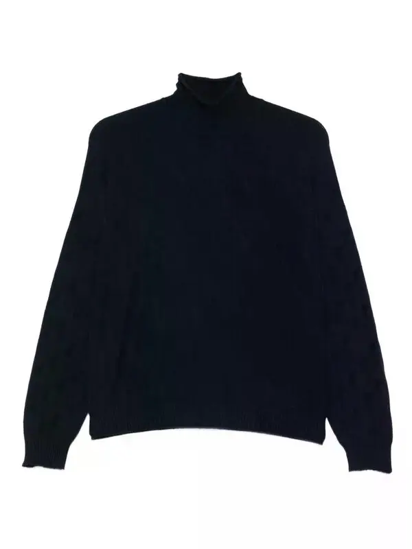 Emporio Armani Cable Knit Turtleneck Sweater
