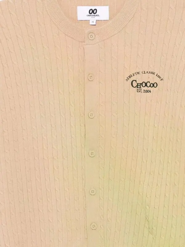 CHOCOOLATE Logo-embroidered Cardigan