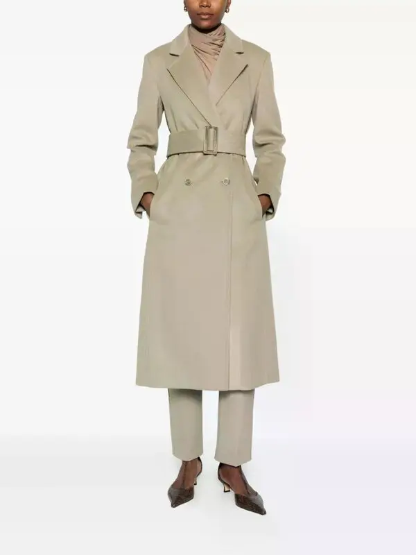 Patrizia Pepe Belted Double-breasted Coat
