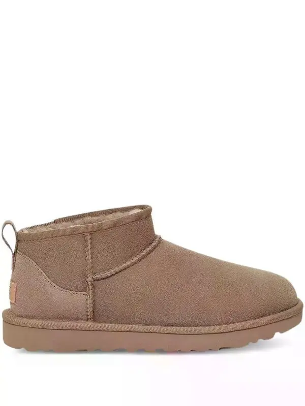 UGG Suede Boots With Folded Cuff - Brown