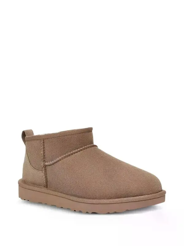 UGG Suede Boots With Folded Cuff - Brown