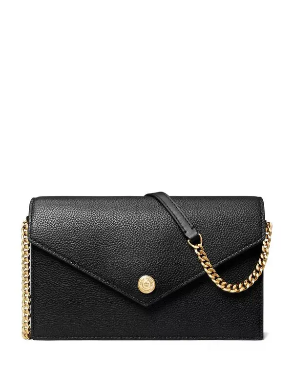 Tory Burch Grained Leather Envelope Clutch Bag