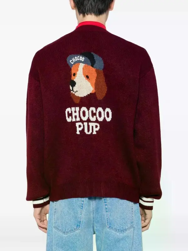 CHOCOOLATE Intarsia-knit Cardigan