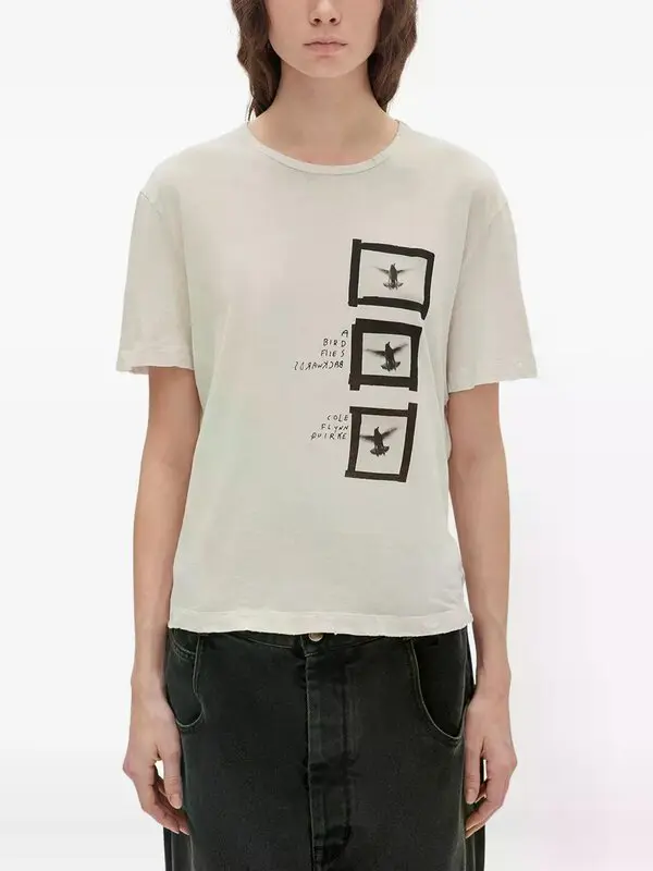 ANN DEMEULEMEESTER Printed Jersey T-shirt