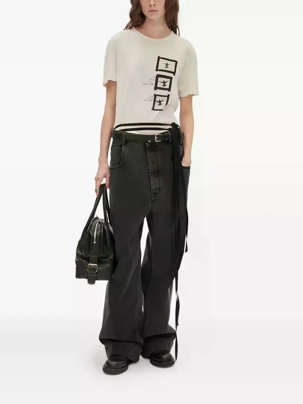 ANN DEMEULEMEESTER Printed Jersey T-shirt