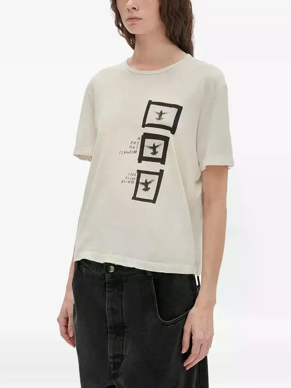ANN DEMEULEMEESTER Printed Jersey T-shirt