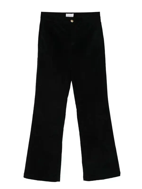 40WEFT Corduroy Flared Trousers - Black