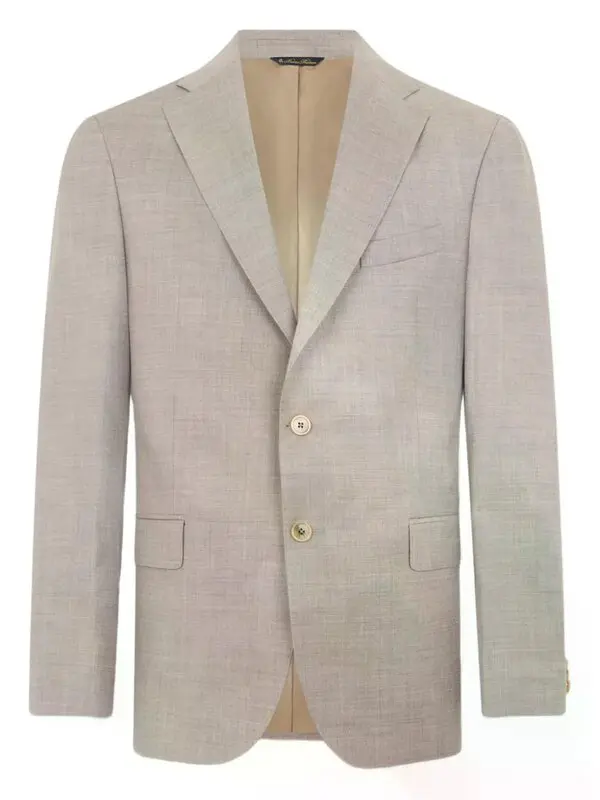 Brooks Brothers Single-breated Blazer - Brown