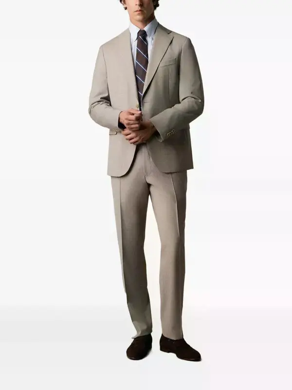 Brooks Brothers Single-breated Blazer - Brown