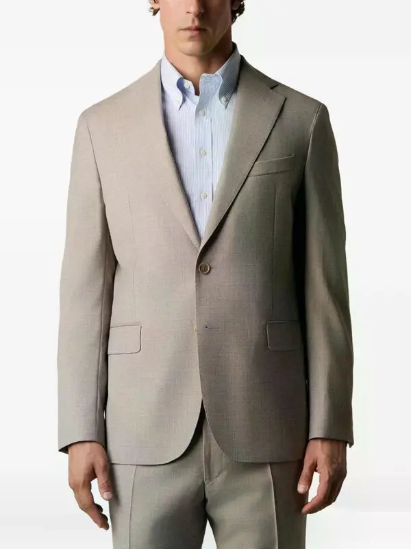 Brooks Brothers Single-breated Blazer - Brown