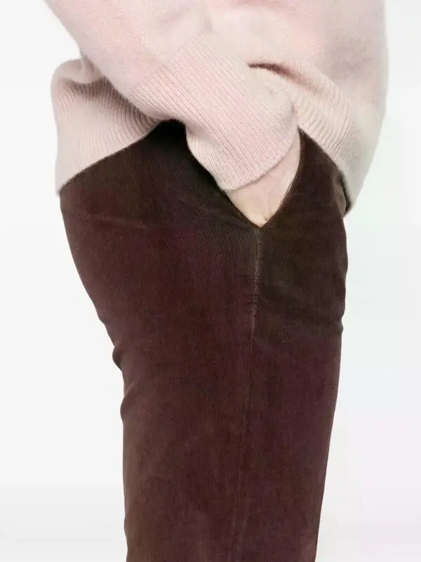 40WEFT Corduroy Straight Leg Trousers - Brown
