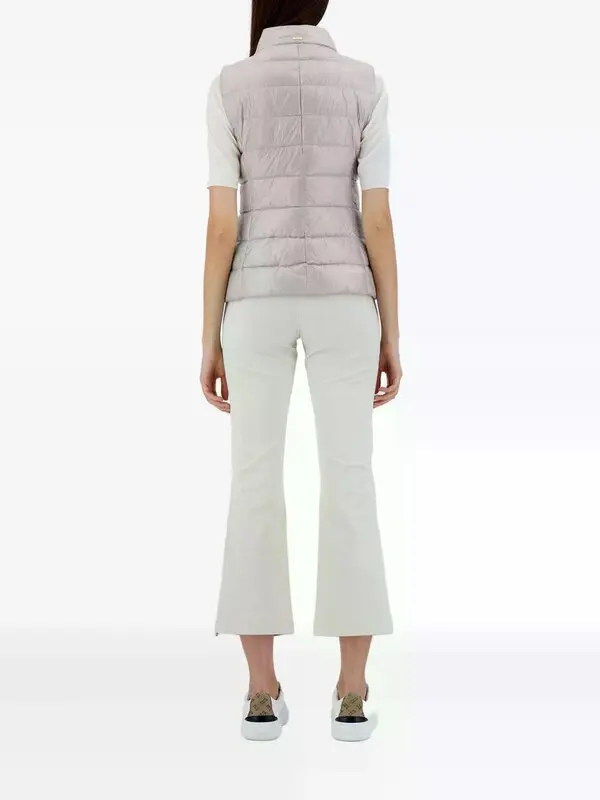 Herno Giulia Quilted High-neck Gilet - Grey