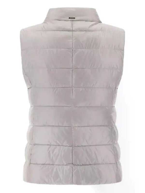 Herno Giulia Quilted High-neck Gilet - Grey