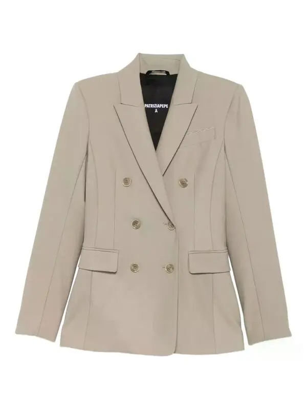 Patrizia Pepe Double-breasted Blazer - Neutrals