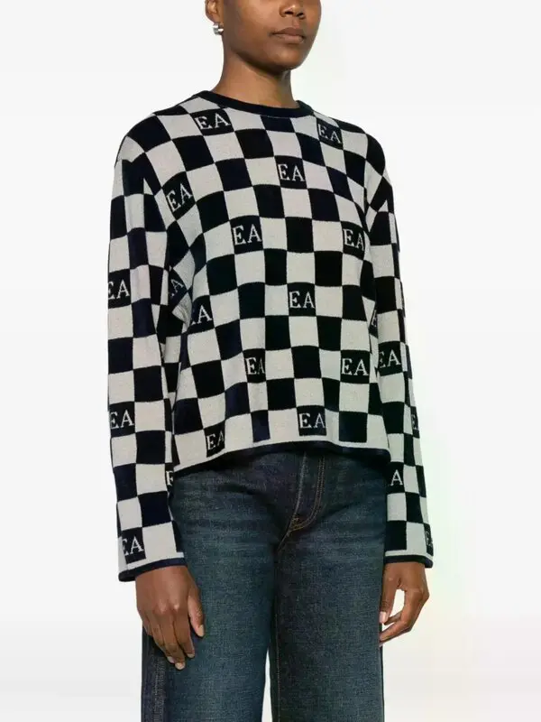 Emporio Armani Check-patterned Sweater