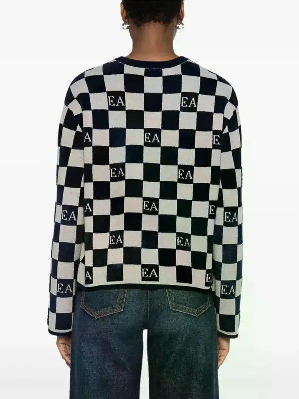 Emporio Armani Check-patterned Sweater