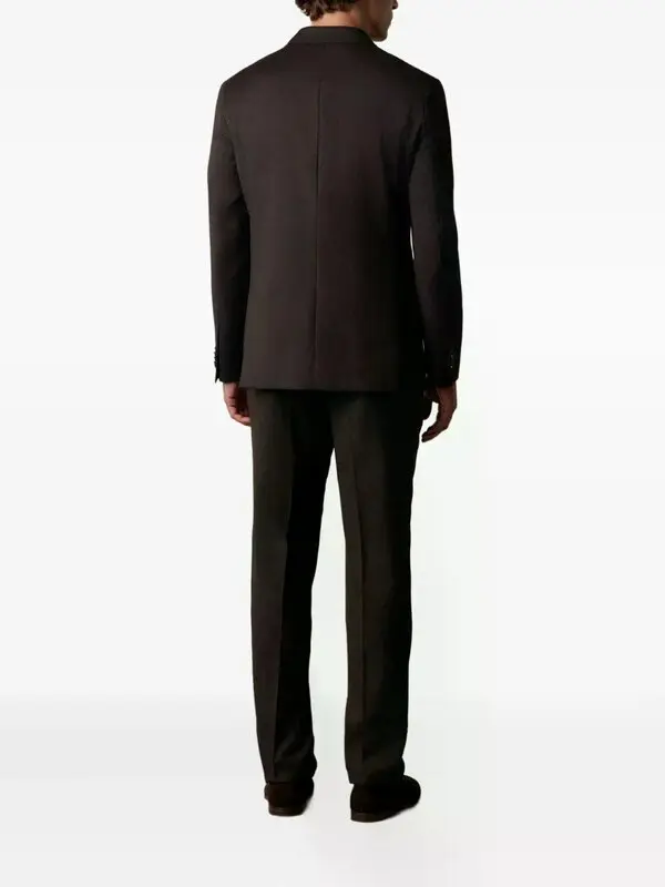 Brooks Brothers Double-breasted Wool Suit - Brown