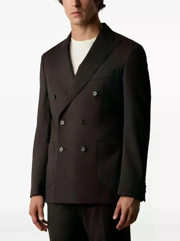 Brooks Brothers Double-breasted Wool Suit - Brown