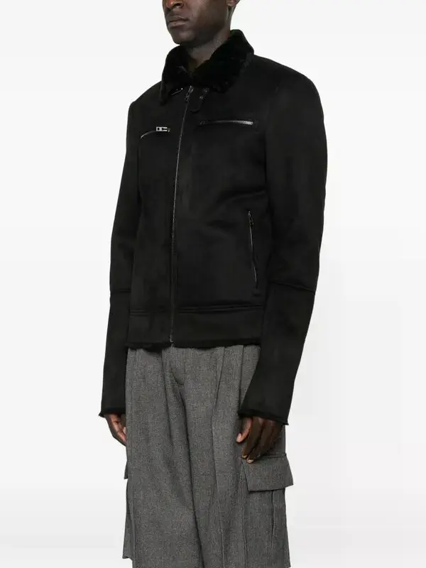 Patrizia Pepe Soft Collar Biker Jacket