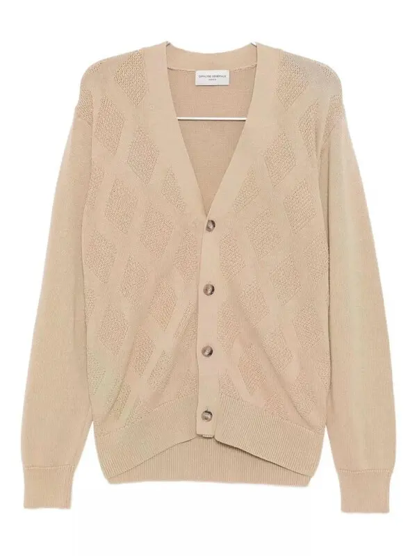 Officine Générale Miles V-neck Cotton Cardigan