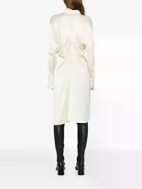 TOTEME Slouched Shirt Dress - Neutrals