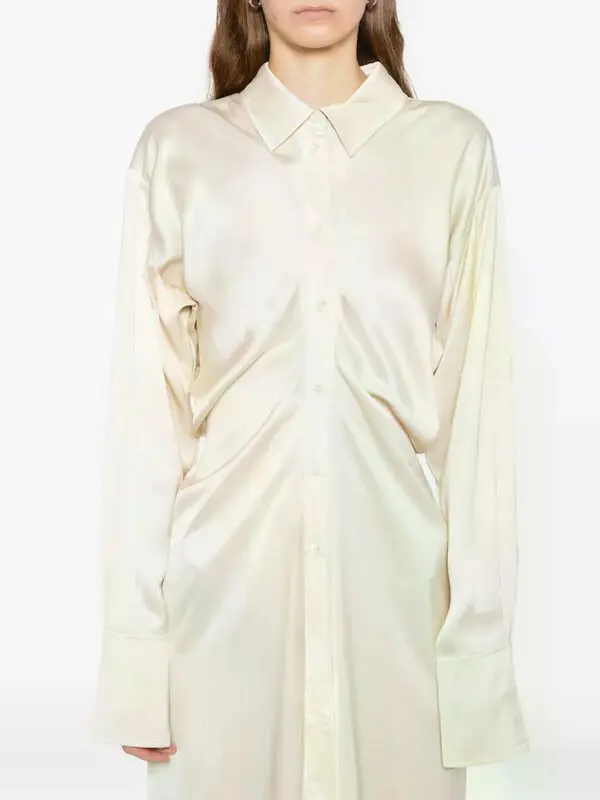 TOTEME Slouched Shirt Dress - Neutrals