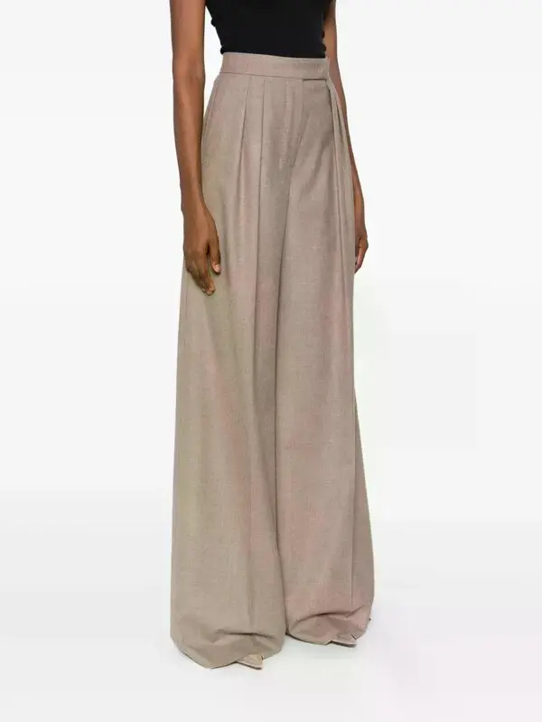 Max Mara Pleated-front Cashmere Trousers