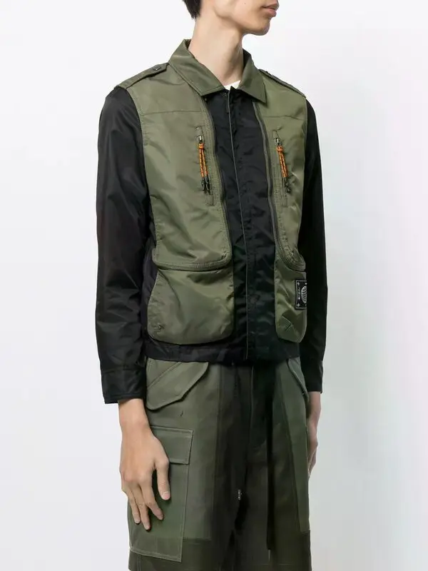 PORTS V Panelled Zipped Bomber Jacket