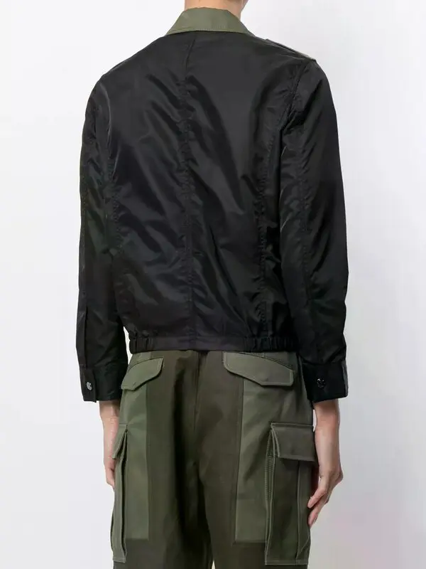 PORTS V Panelled Zipped Bomber Jacket