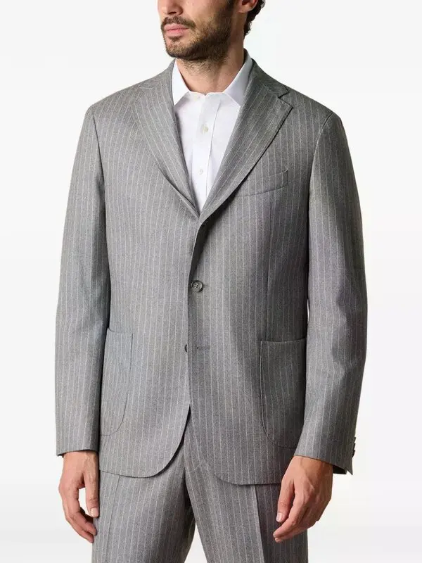 Brooks Brothers Stripe-pattern Wool Suit - Grey
