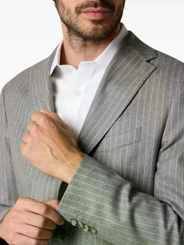 Brooks Brothers Stripe-pattern Wool Suit - Grey