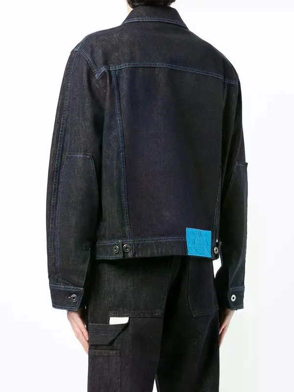 FERRAGAMO Contrast-stitch Denim Jacket