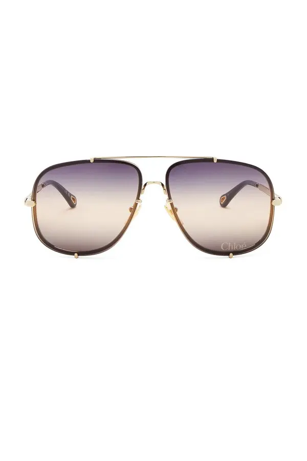 Chloé Ivy Sunglasses - Gold & Blue