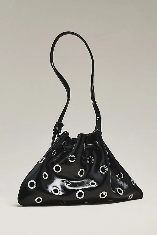 MELIE BIANCO Paloma Studded Satchel - Black