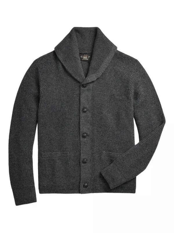 Ralph Lauren Cashmere Shawl Collar Cardigan - Grey