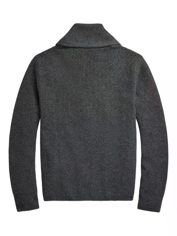 Ralph Lauren Cashmere Shawl Collar Cardigan - Grey
