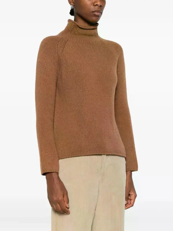 SCAGLIONE Mock-neck Raglan-sleeve Sweater