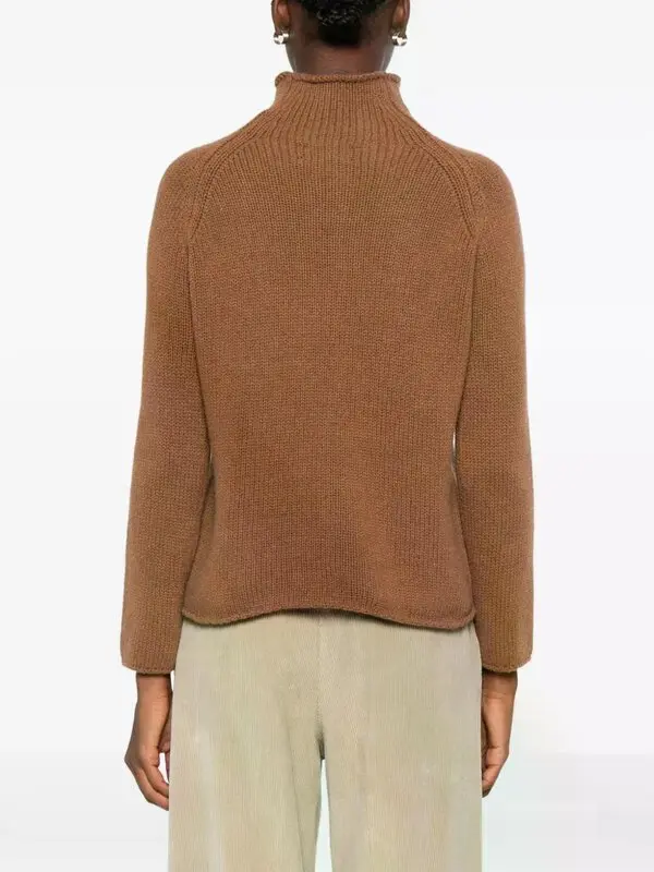 SCAGLIONE Mock-neck Raglan-sleeve Sweater